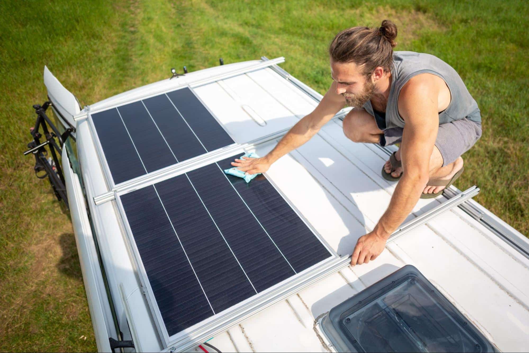 DIY Solar Panel Installation For Van Living